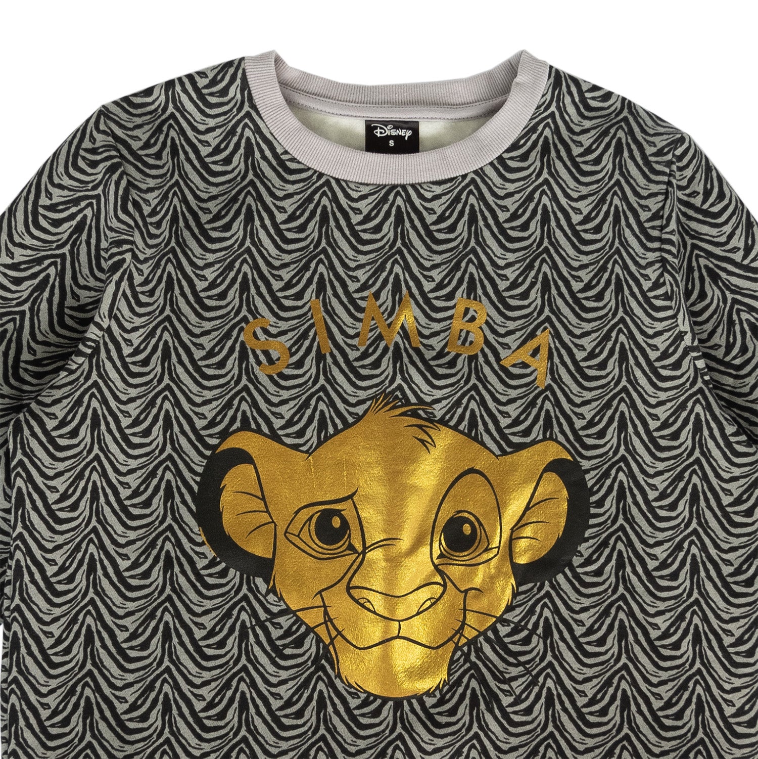 Poleron Mujer Rey León Exotico Gris Disney